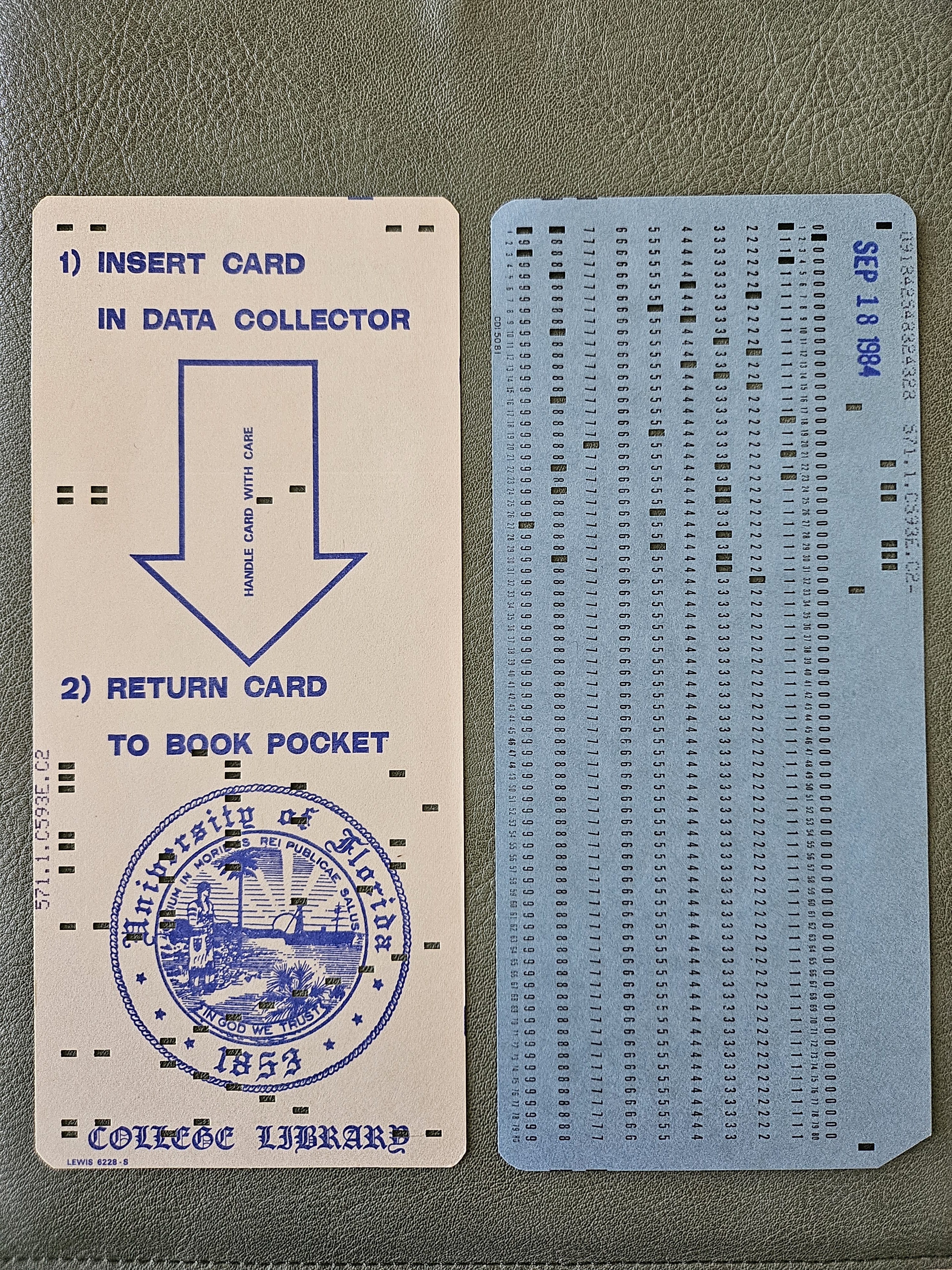 Exhibit 12: Overdue Book Cards – LHRT NEWS AND NOTES